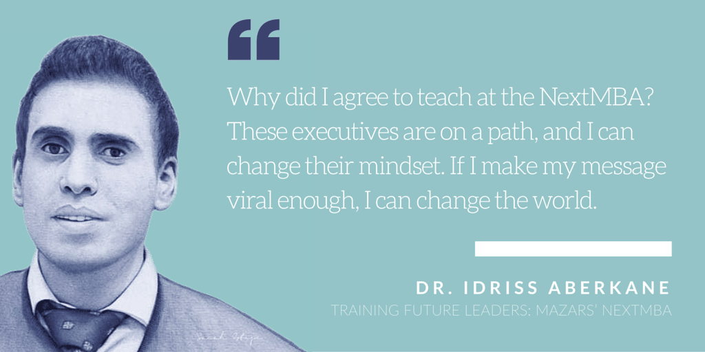 Training future leaders : a disruptive model Mazars’ NextMBA – Idriss J ...